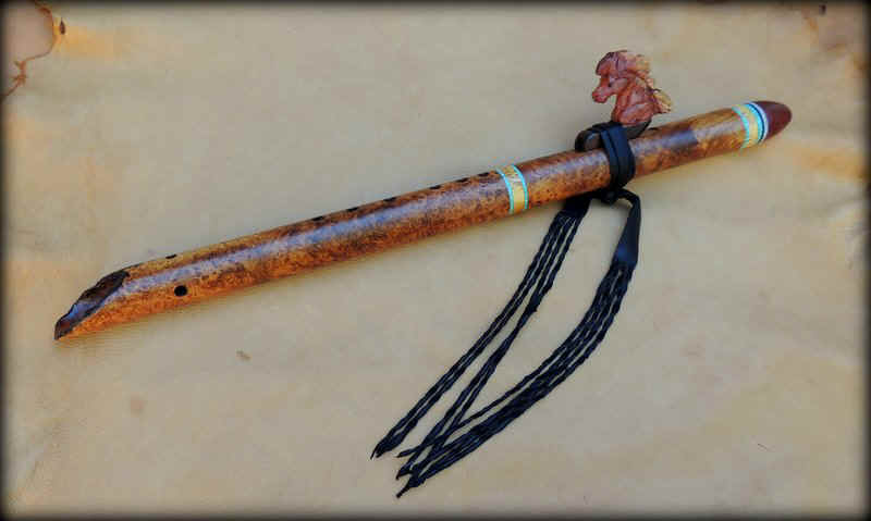 Custom made carved and inlay Native American Flutes by JP Gomez