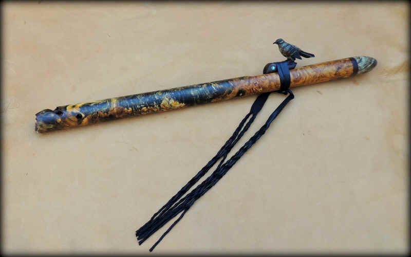 Custom made carved and inlay Native American Flutes by JP Gomez
