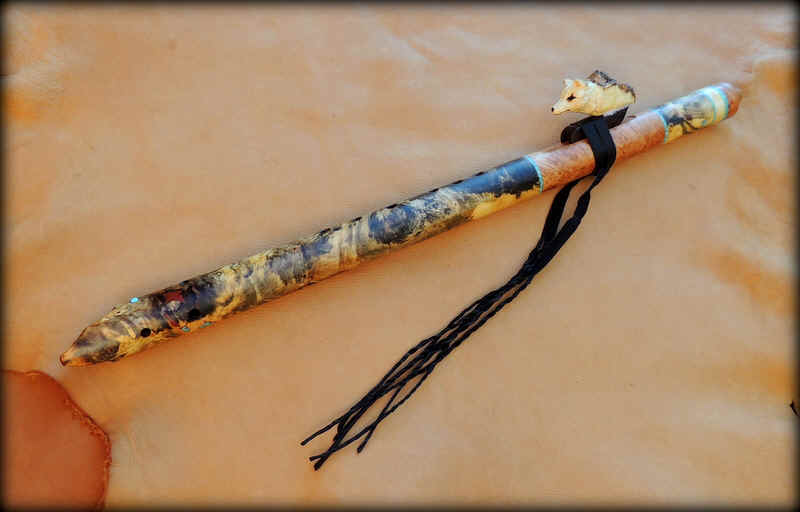 Custom made carved and inlay Native American Flutes by JP Gomez