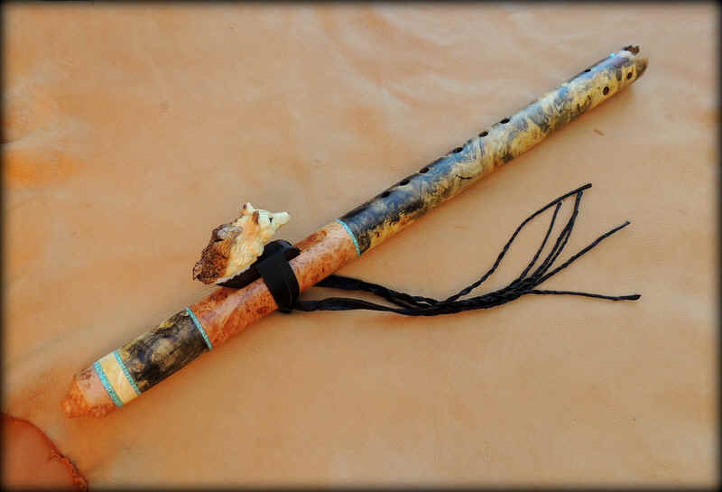 Custom made carved and inlay Native American Flutes by JP Gomez