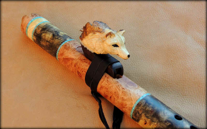 Custom made carved and inlay Native American Flutes by JP Gomez