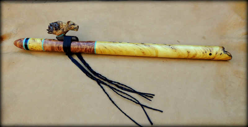 Custom made carved and inlay Native American Flutes by JP Gomez