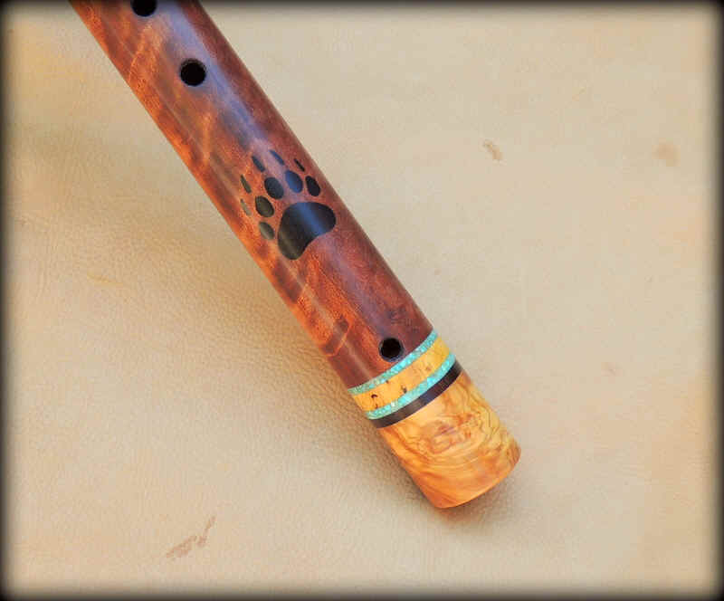 Custom made carved and inlay Native American Flutes by JP Gomez