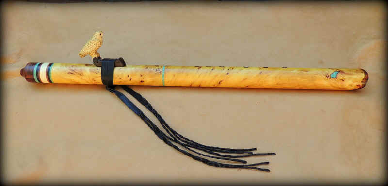Custom made carved and inlay Native American Flutes by JP Gomez