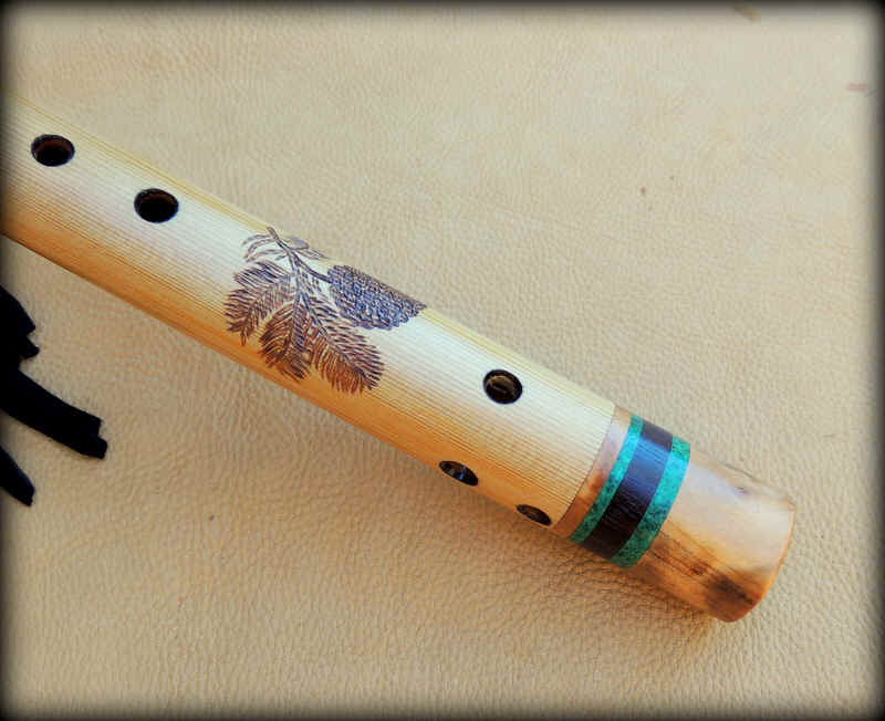 Custom made carved and inlay Native American Flutes by JP Gomez
