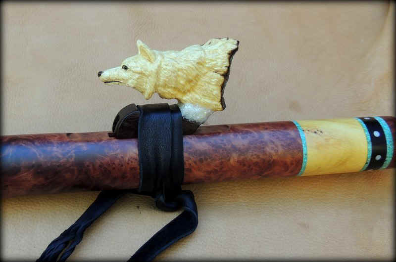 Custom made carved and inlay Native American Flutes by JP Gomez