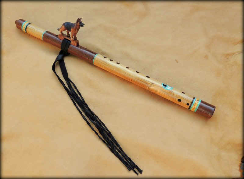 Custom made carved and inlay Native American Flutes by jp Gomez