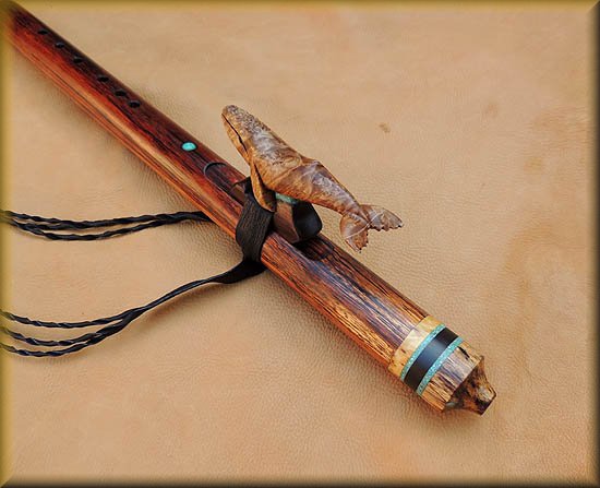 Custom made carved and inlay Native American Flutes by jp Gomez