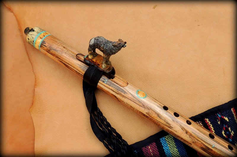 Custom made carved and inlay Native American Flutes by JP Gomez