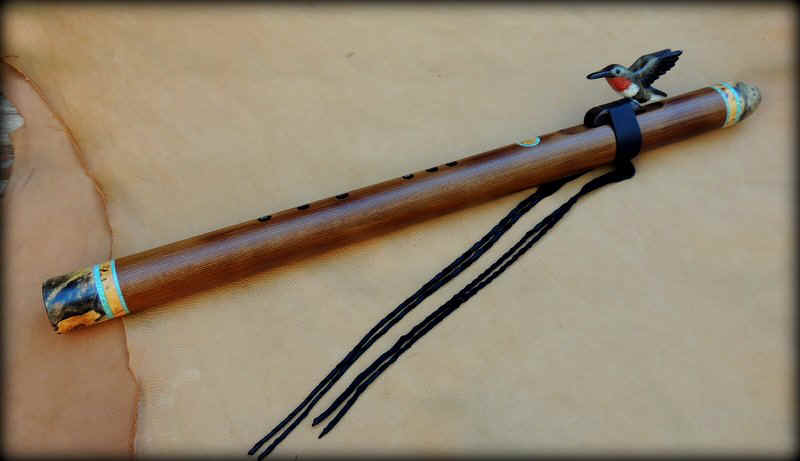 Custom made carved and inlay Native American Flutes by JP Gomez